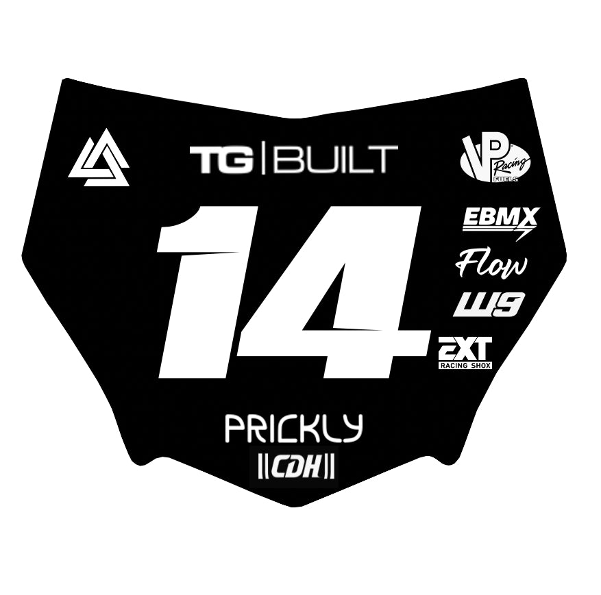 MOTOCUTZ Number Plate Decal – Custom Motocutz Plate Decal | Custom ...