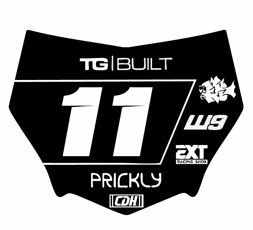 MOTOCUTZ Number Plate Decal – Custom Motocutz Plate Decal | Custom ...