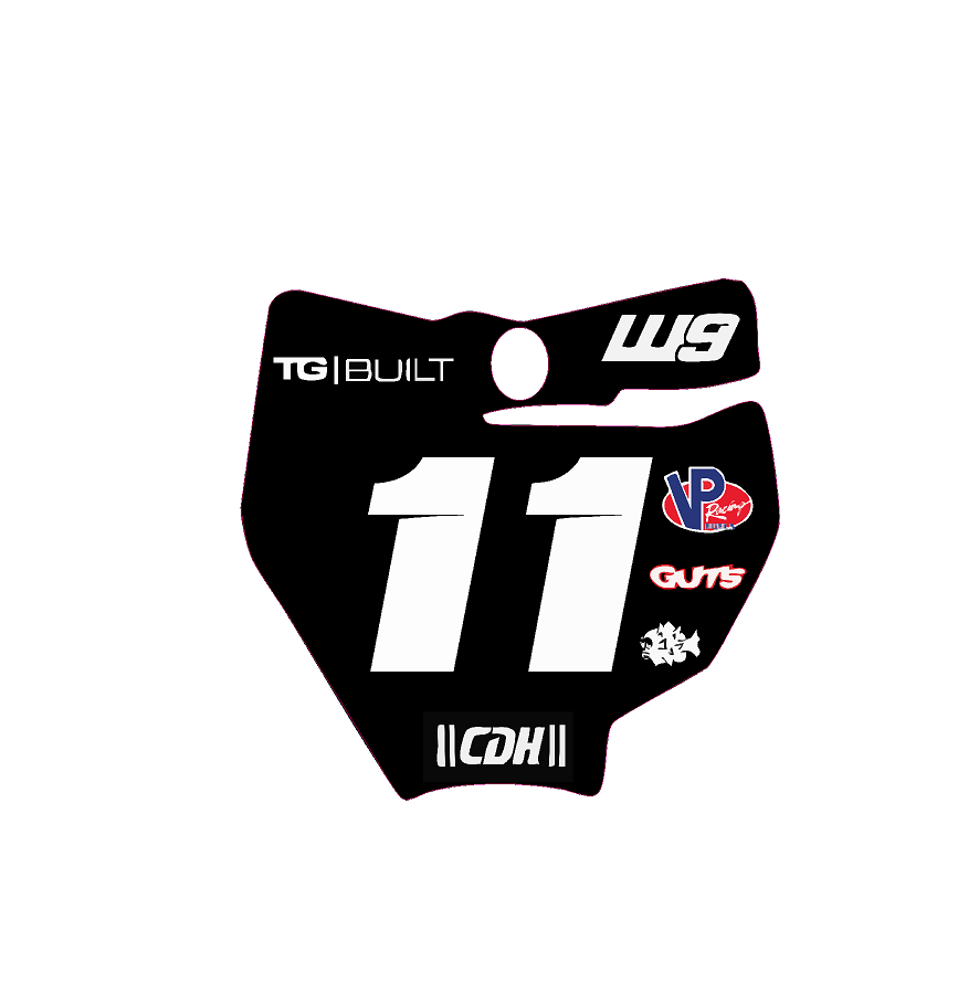Front Number Plate Decals – Custom Decal House